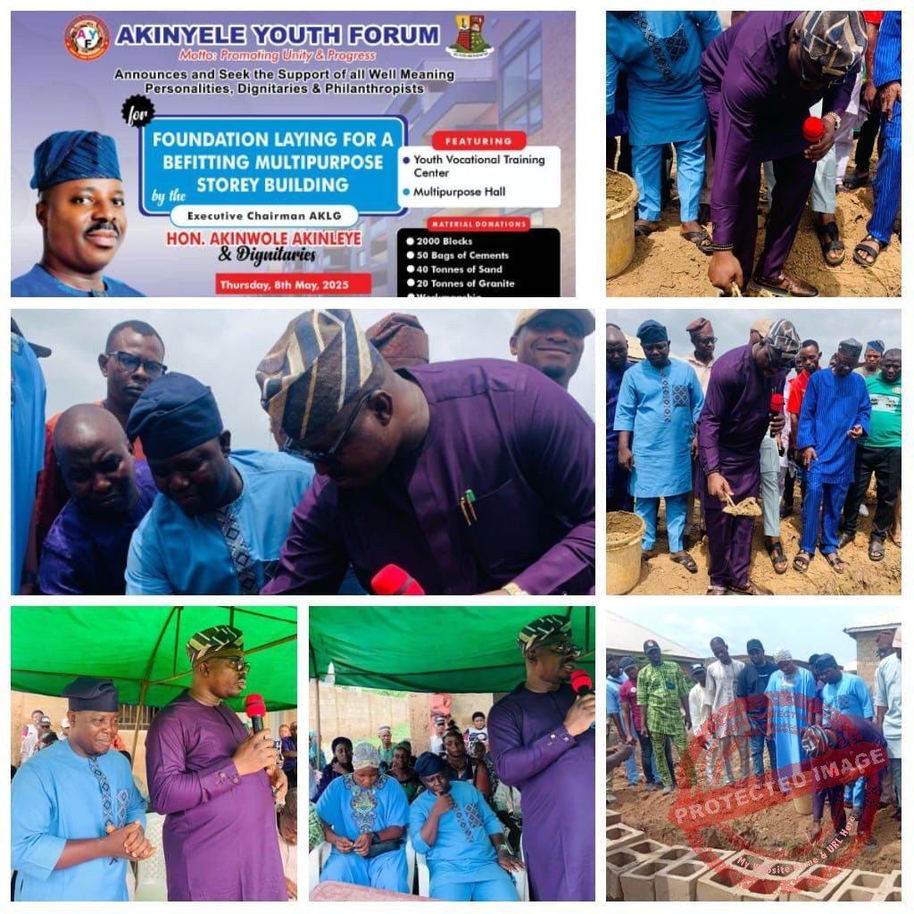 Akinyele Council Boss, Hon Akinwole Akinleye, Lays Foundation For The ...
