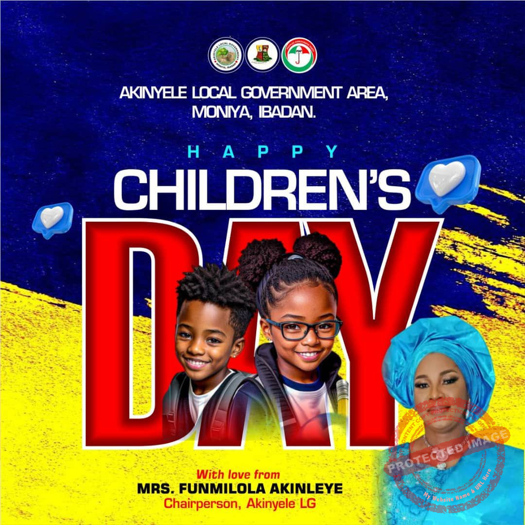 CHILDREN DAY: Akinyele LG Chairperson Mrs Funmilola Akinleye Celebrates ...