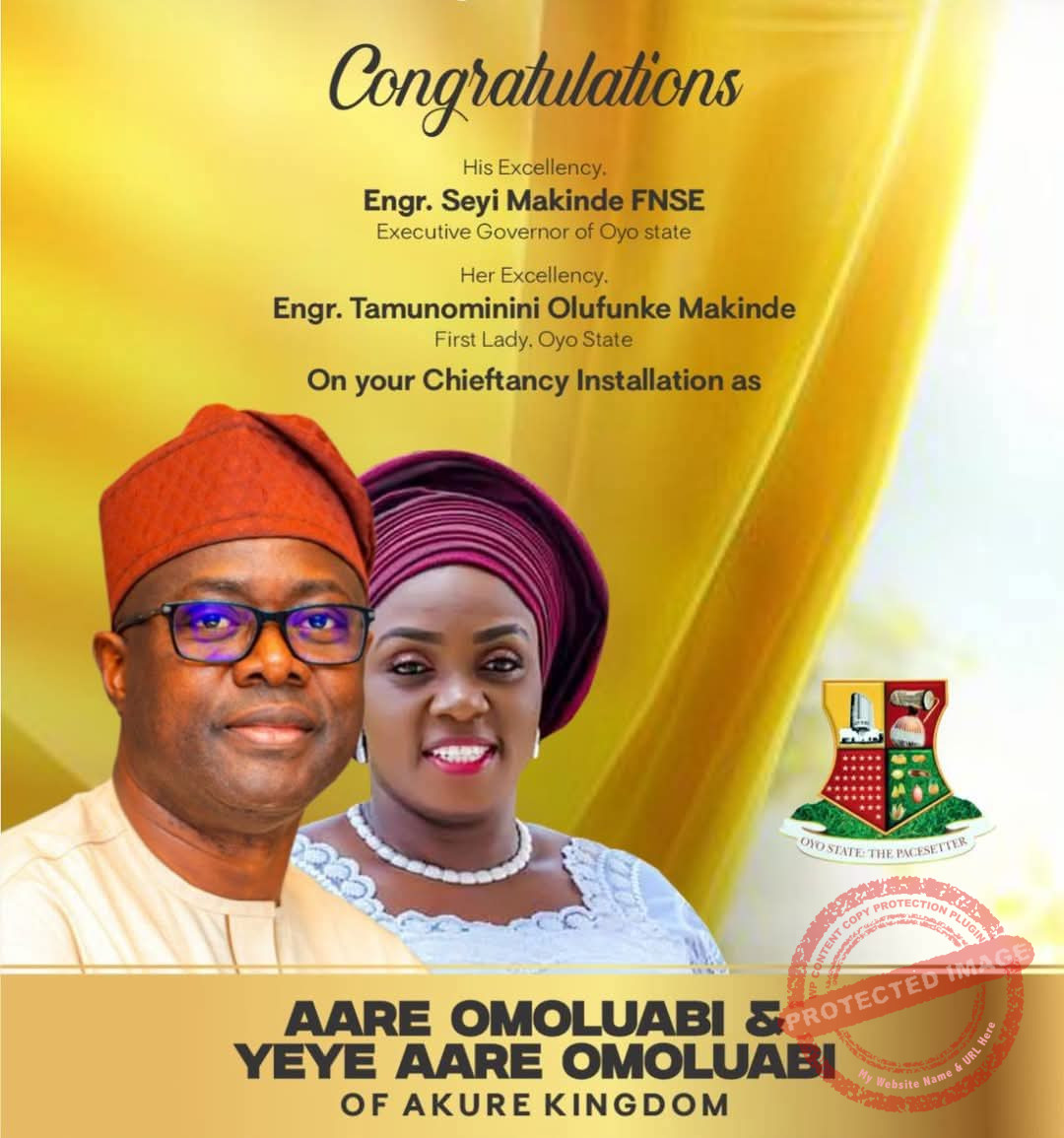 Makinde, Wife Embody Yoruba Cultural Ethos — Atiba Chairman WABKEM ...